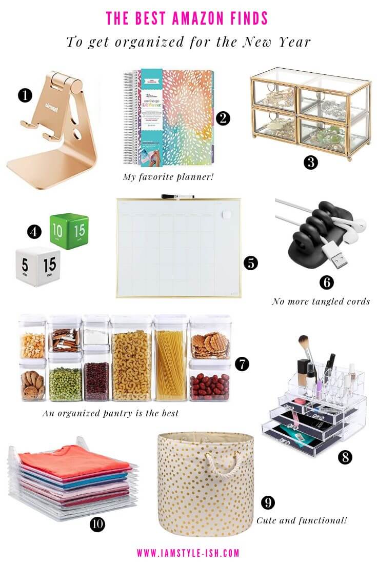 Organizing for the New Year with these 10 Amazon finds