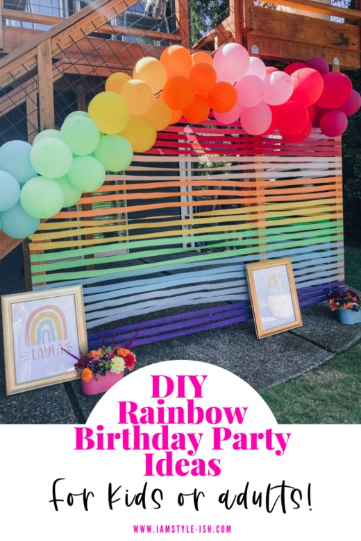 DIY Rainbow Birthday Party (that you can do too!)