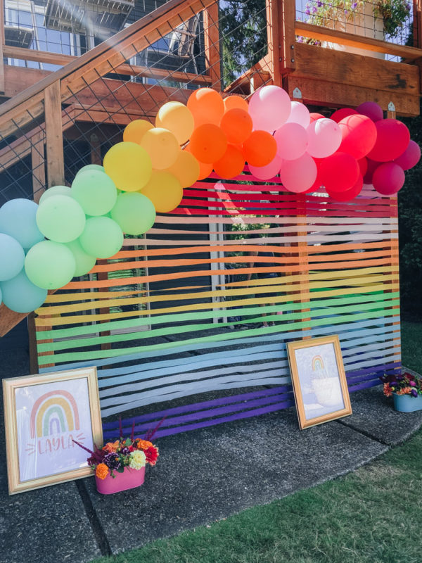 DIY Rainbow Birthday Party (that you can do too!)