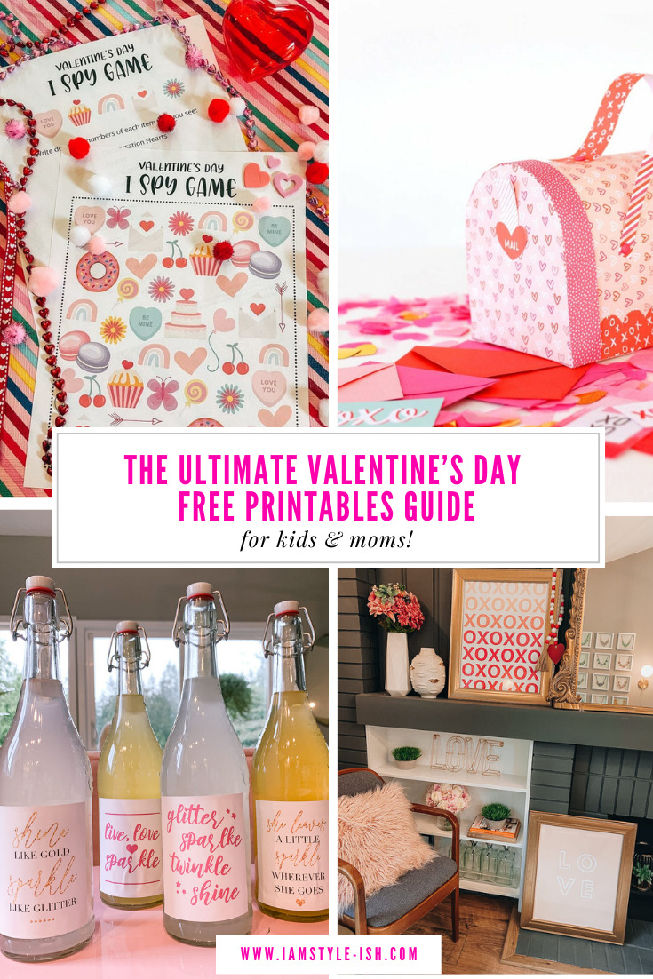 The ultimate Valentine's Day free printables guide for kids and moms!