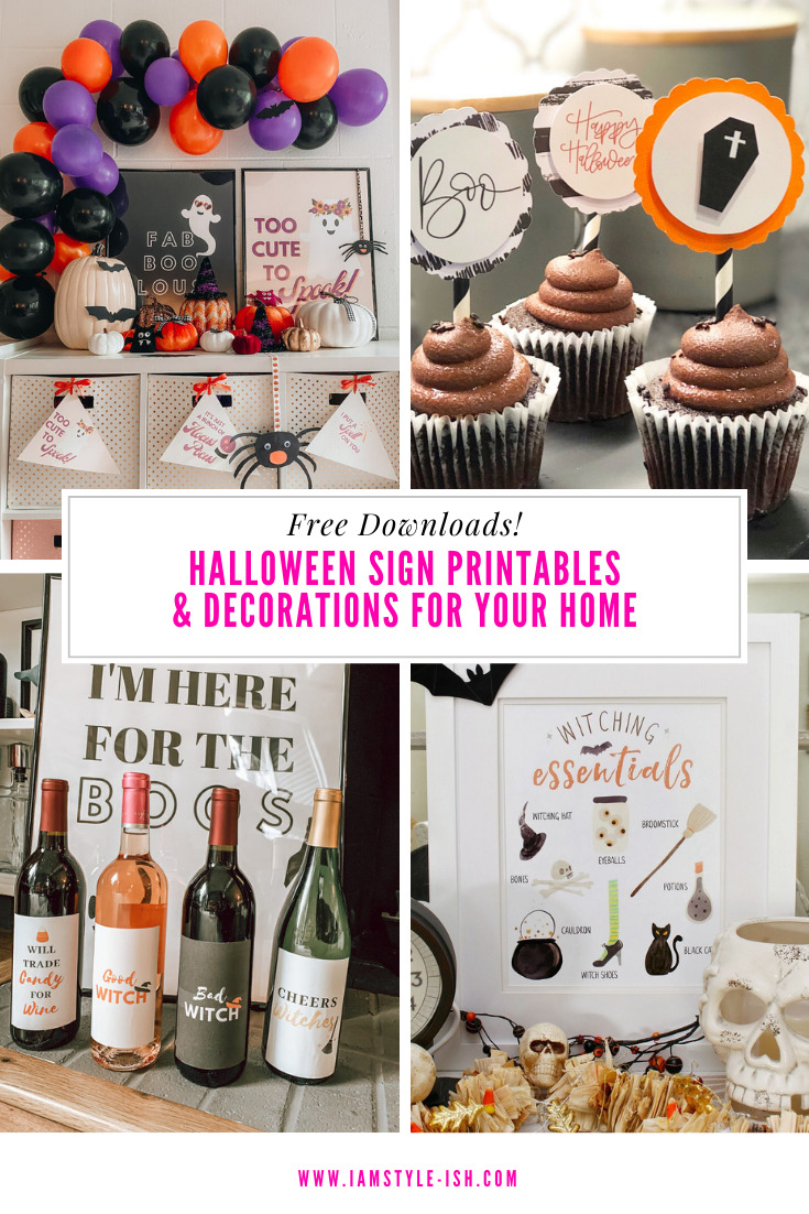 Free Halloween Sign Printables and decorations for your home