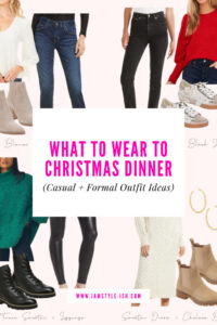 What to wear to Christmas Dinner - outfit ideas you can copy now!